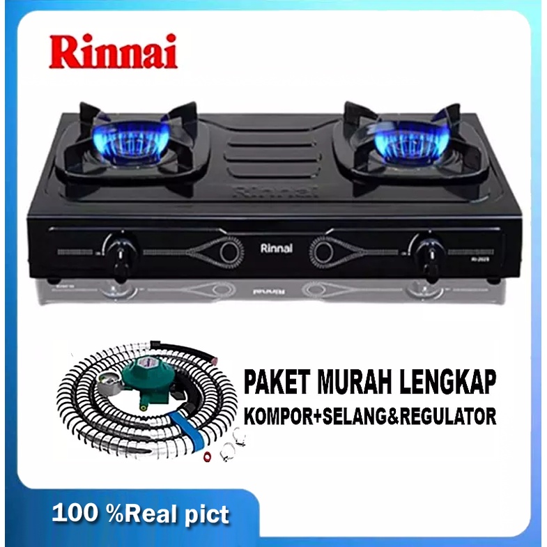 Jual KOMPOR GAS RINNAI RINAI 2 TUNGKU RI 202S RI-202S RI-202 S | Shopee ...