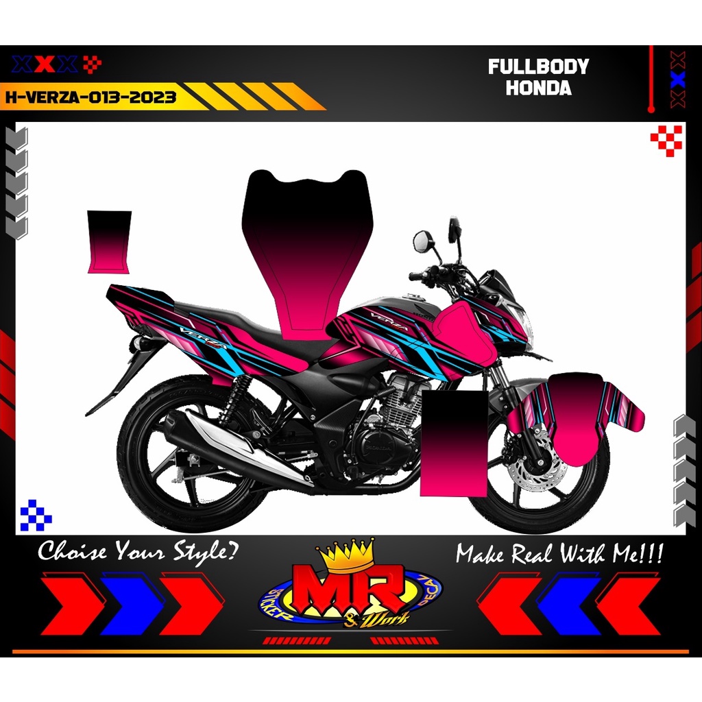 Jual Decal Stiker FullBody Motor Honda Verza Variasi Racing Decal ...