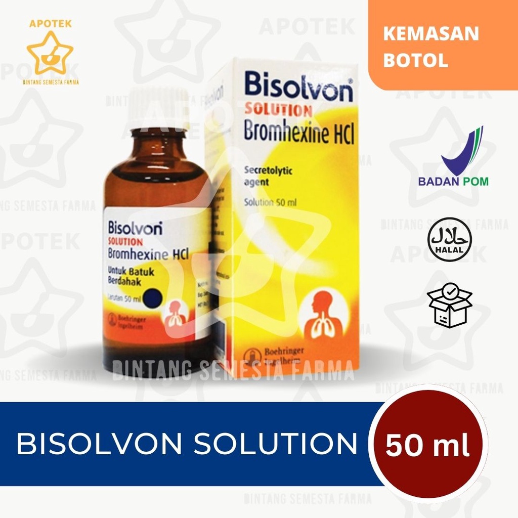 Jual Bisolvon Solution 50ml (nebu) | Shopee Indonesia