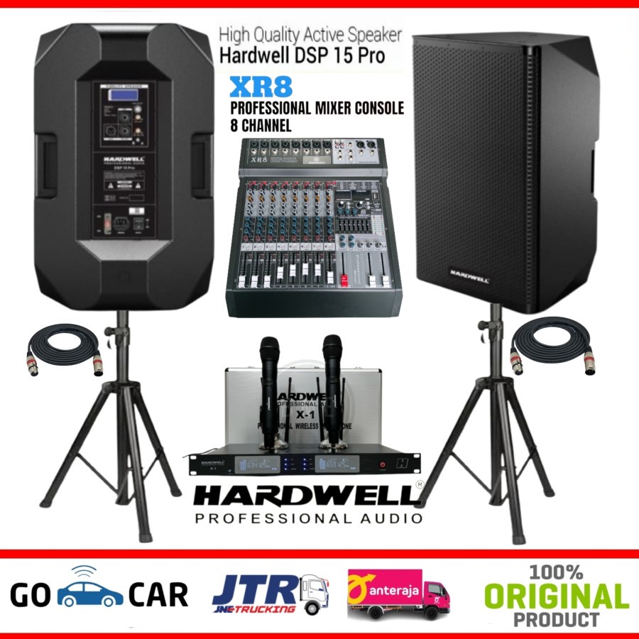 Jual Paket Audio Pro Sound System Speaker Mixer Hardwell Power 1200 ...