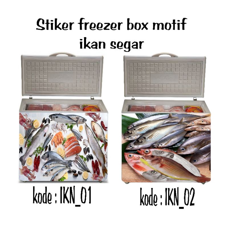 Jual Stiker freezer box motif ikan segar | Shopee Indonesia