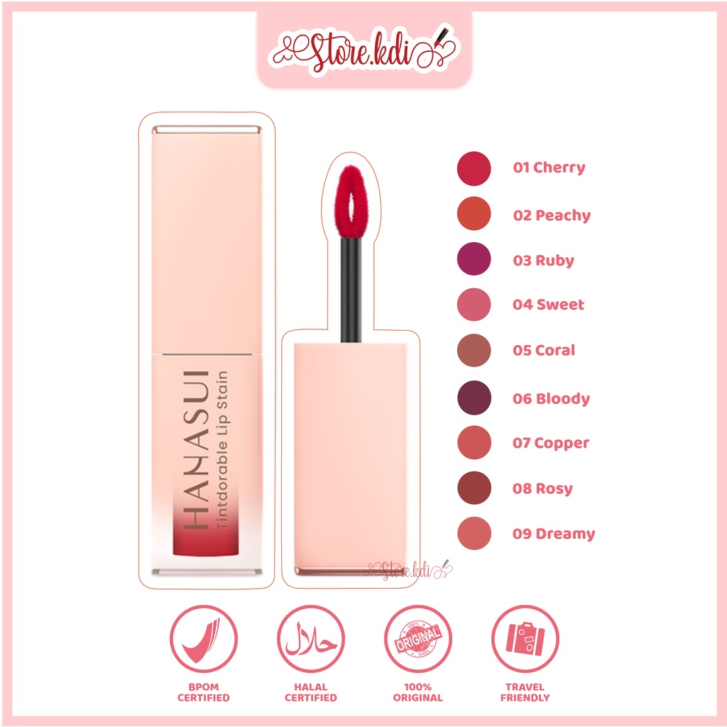 Jual HANASUI Tintdorable Lip Stain Lip Tint | Shopee Indonesia