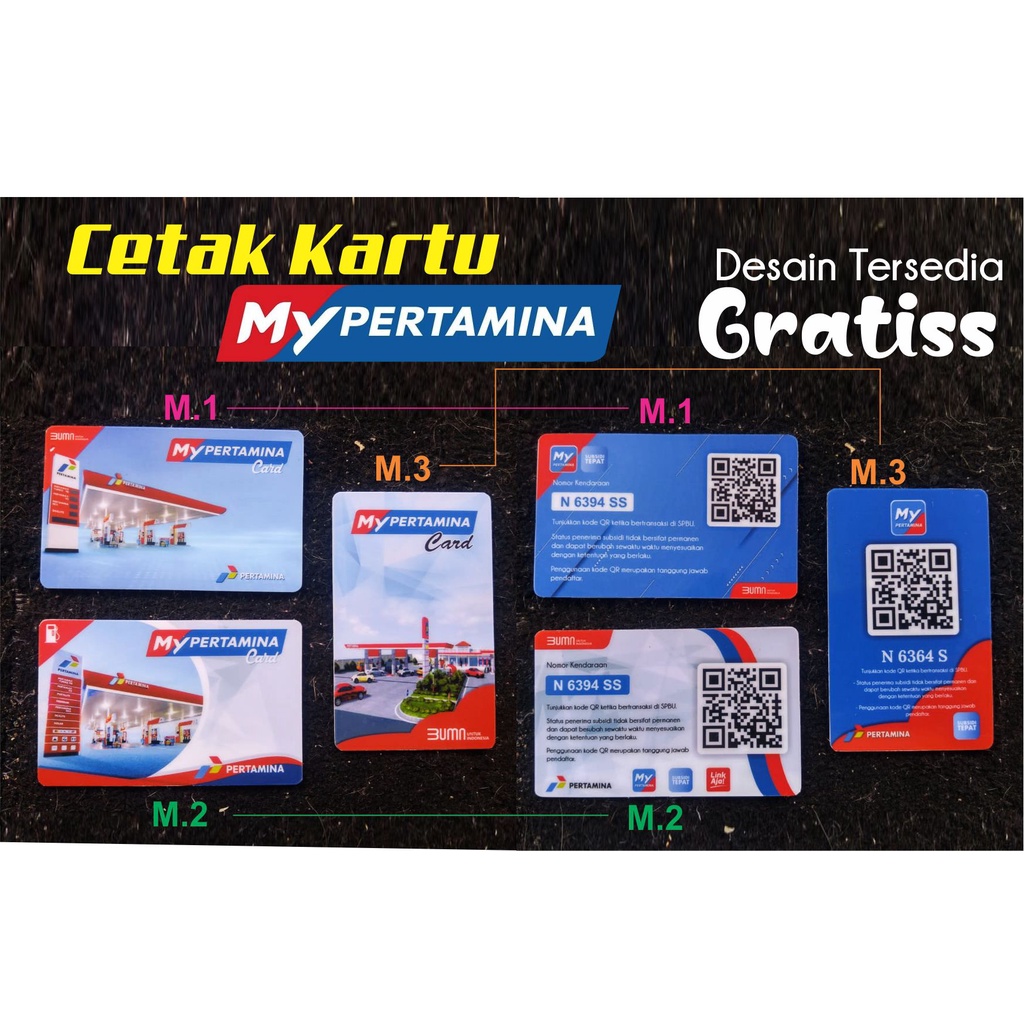 Jual Cetak Kartu MY PERTAMINA Satuan Dan Desain Gratis | Shopee Indonesia