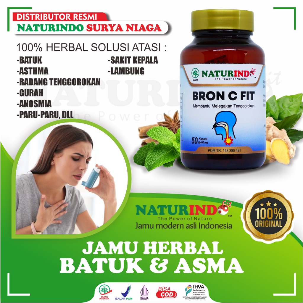 Jual BRON C FIT Obat Batuk Kering Berdahak Asma Ibu Dan Anak Radang ...