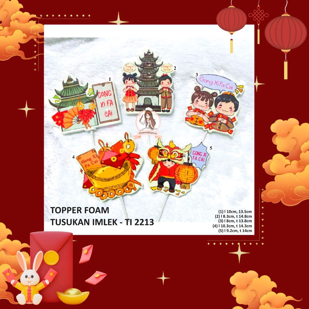 Jual Topper foam tusukan imlek - ti 2122 | Shopee Indonesia