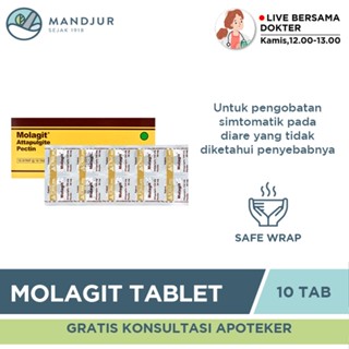 Jual Molagit 10 Tablet - Obat Pereda Diare | Shopee Indonesia