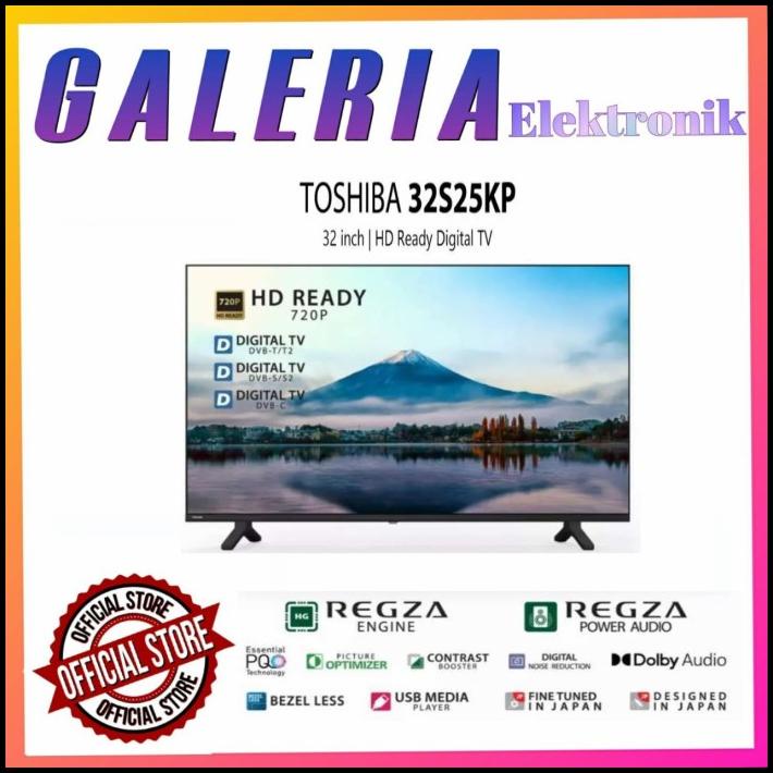Jual Toshiba 32S25Kp Led Full Hd Digital Hdmi Tv 32 Inch Promo Free Bracket | Shopee Indonesia