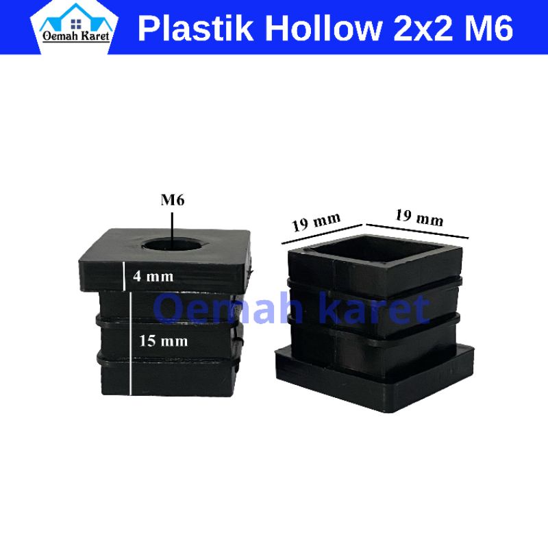 Jual Plastik Kaki Kursi Meja Hollow Holo 2x2 M6 4PCS | Shopee Indonesia