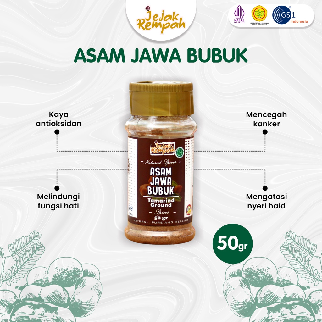 Jual Asam Jawa Asem Jawa Bubuk Rempah Bubuk Ground Tamarind Powder 50 ...