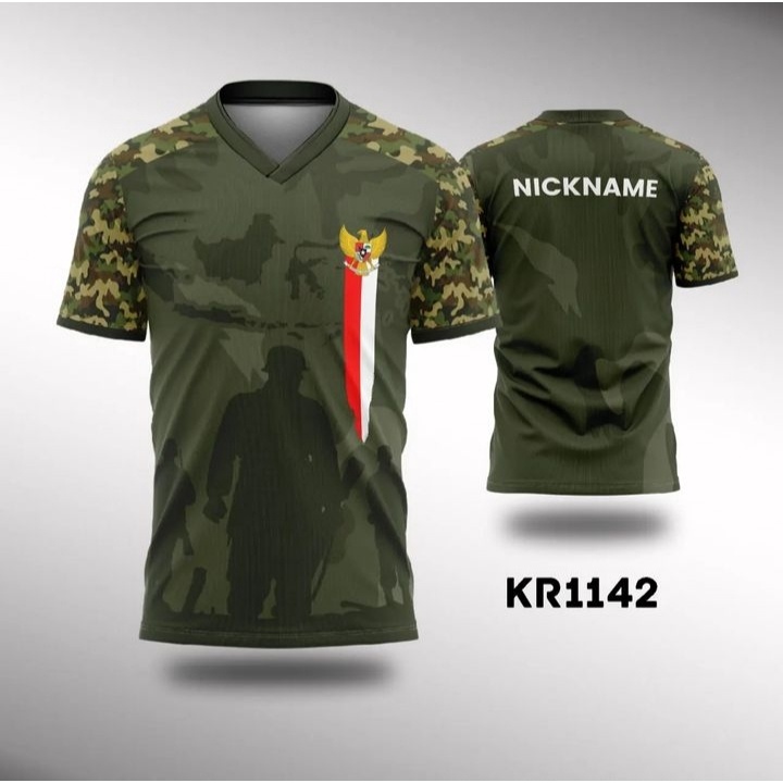 Jual 0X-TNI-01 BAJU KAOS JERSEY FULL PRINTING TNI TENTARA INDONESIA FREE NAME | Shopee Indonesia
