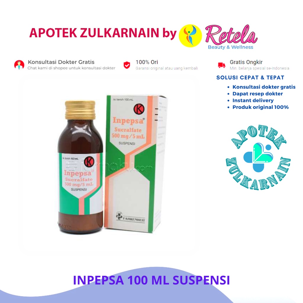 Harga Inpepsa Sucralfate Suspensi Terbaru Juli 2023 |BigGo Indonesia