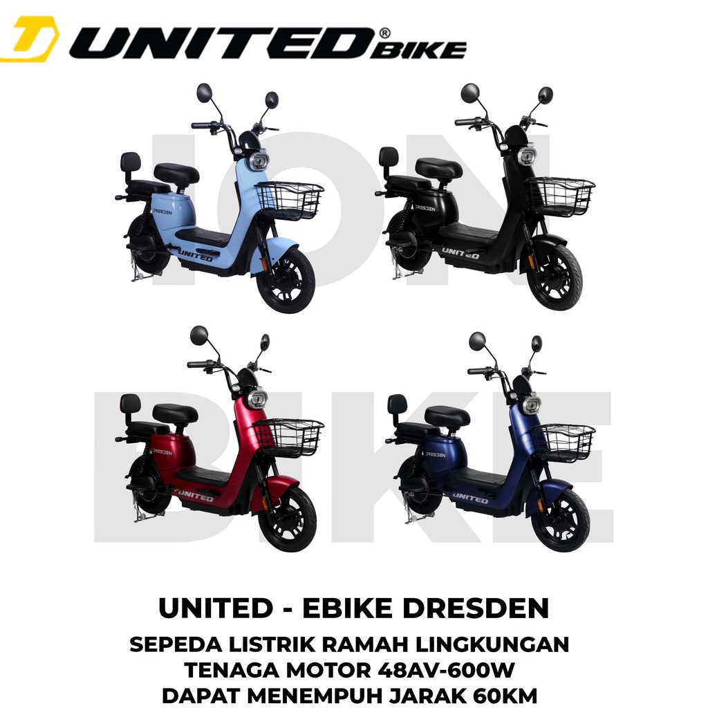 Jual Sepeda Listrik United Dresden 600W 48V 12A Terbaru Elektrik ...