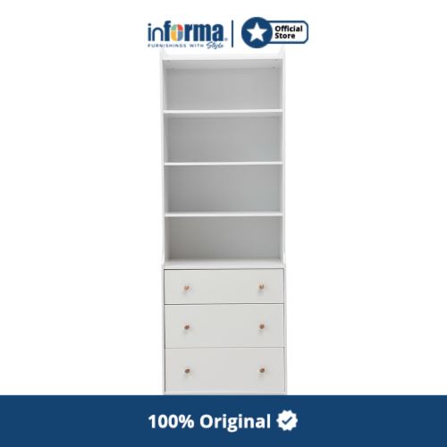 Jual Informa - Informa Darlyn Rak Buku - Putih | Shopee Indonesia