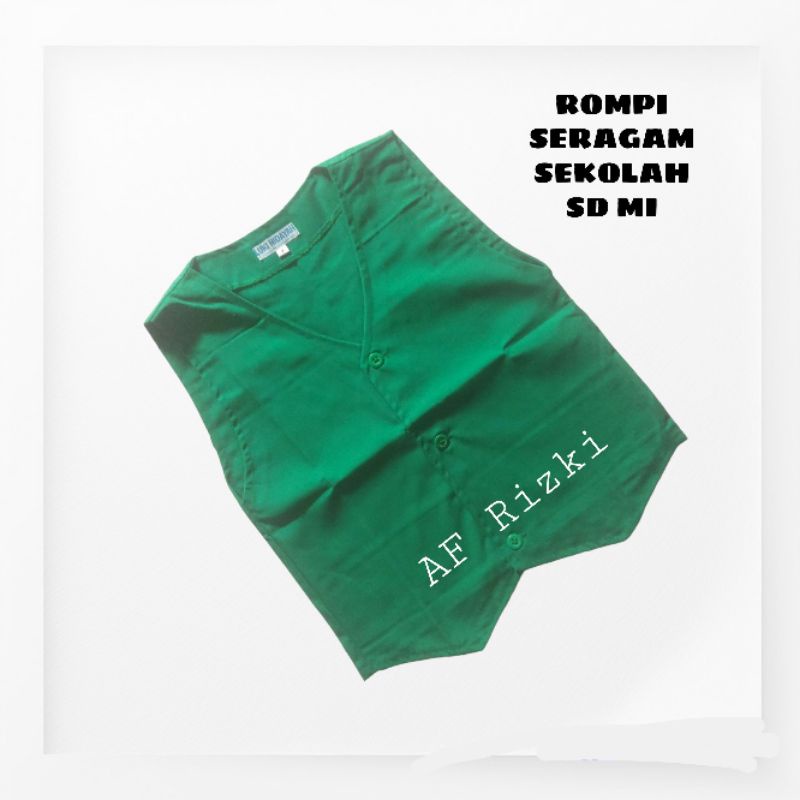 Jual Rompi Seragam Sekolah Hijau Mi Lengkap Ukuran Kelas 1 sampai 6 SD ...