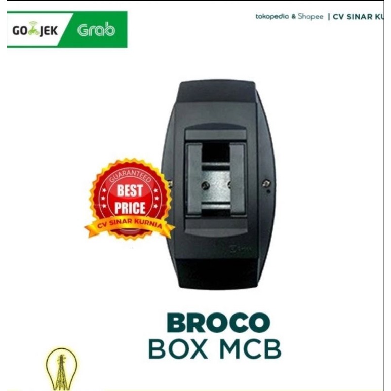 Jual Broco Box MCB 1 2 Grup Outbow Tempel 17101 17102 Box MCB OB 1P 2P Putih Hitam | Shopee ...