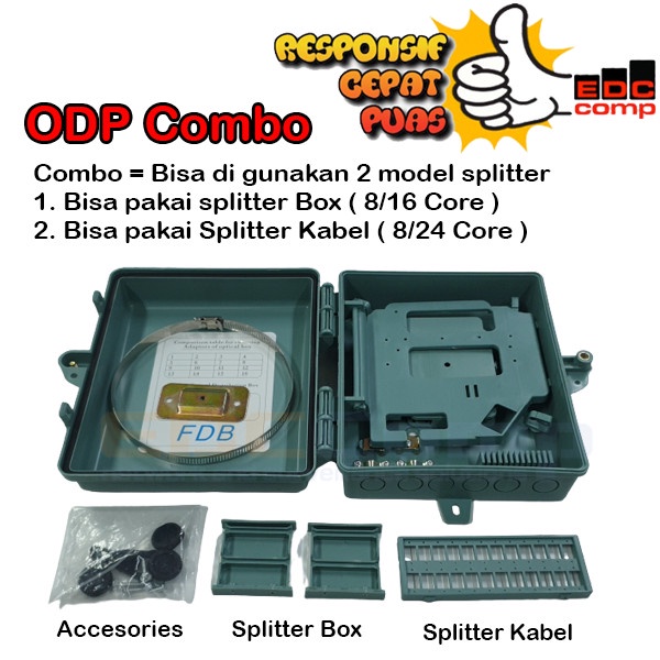 Jual Combo ODP Mini 16 Core Tray Type / Steel Tube Splitter | ODP 16C ...