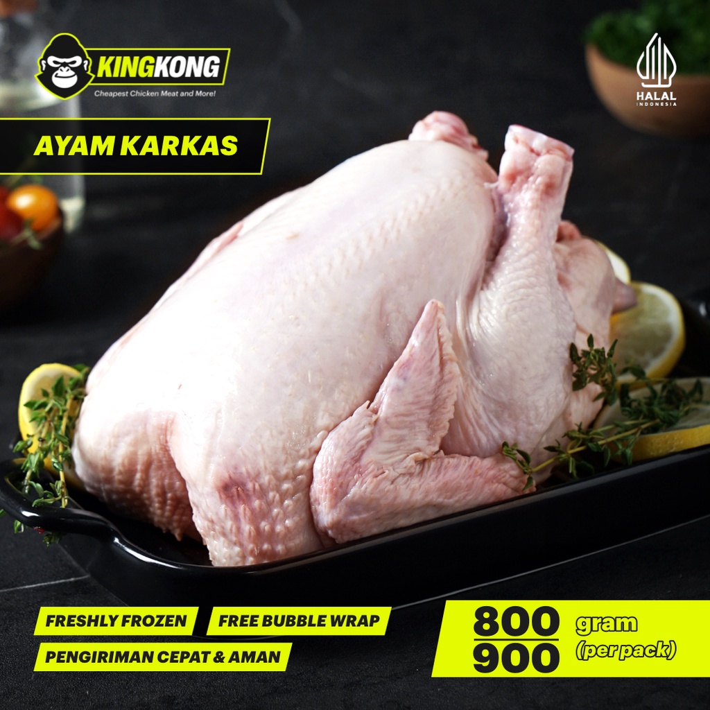 Jual Daging Ayam Karkas Utuh Broiler Freshly Frozen 800 - 900 gram ...