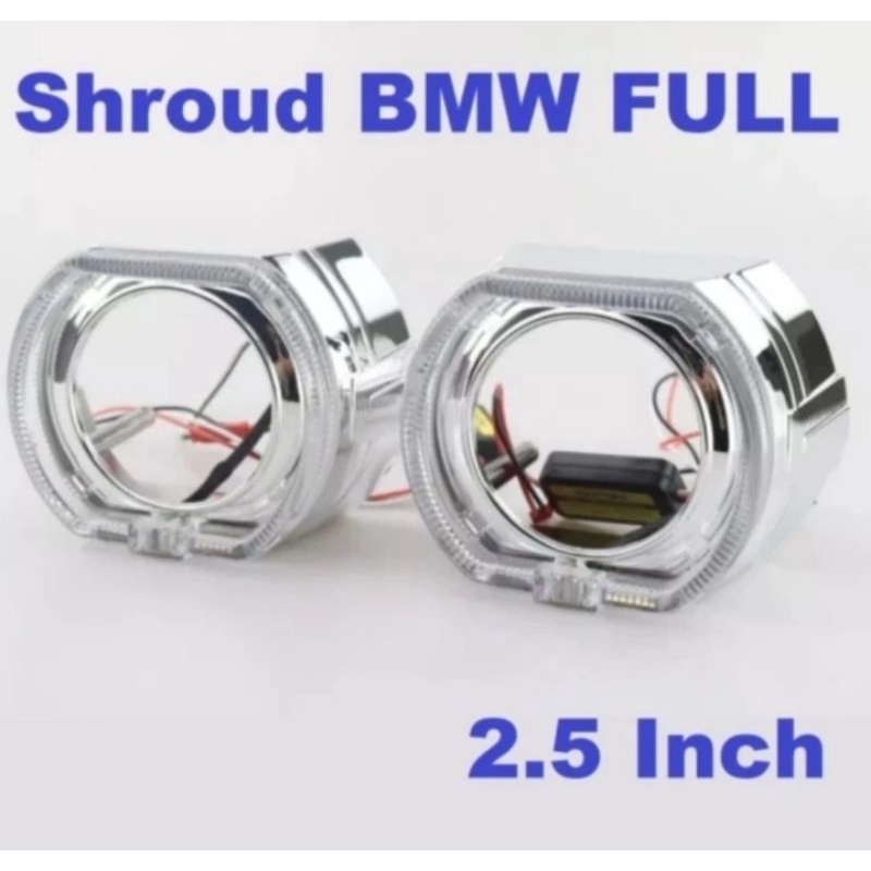 Jual Shroud Projector Biled BMW Full Ring Projie 2,5 inch Motor Mobil ...