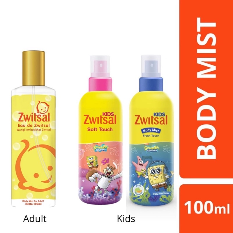 Jual Zwitsal Eau De Toilette EDT Body Mist / Kids Soft / Fresh Touch ...