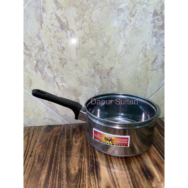 Jual Panci Rebus Stainless Panci Mie Panci Gagang hitam ebonite Panci ...