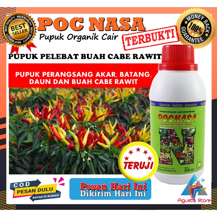 Jual PUPUK PELEBAT BUAH CABE RAWIT POC NASA PUPUK CAIR ORGANIK YANG SUDAH TERUJI, TERBUKTI TANAH ...
