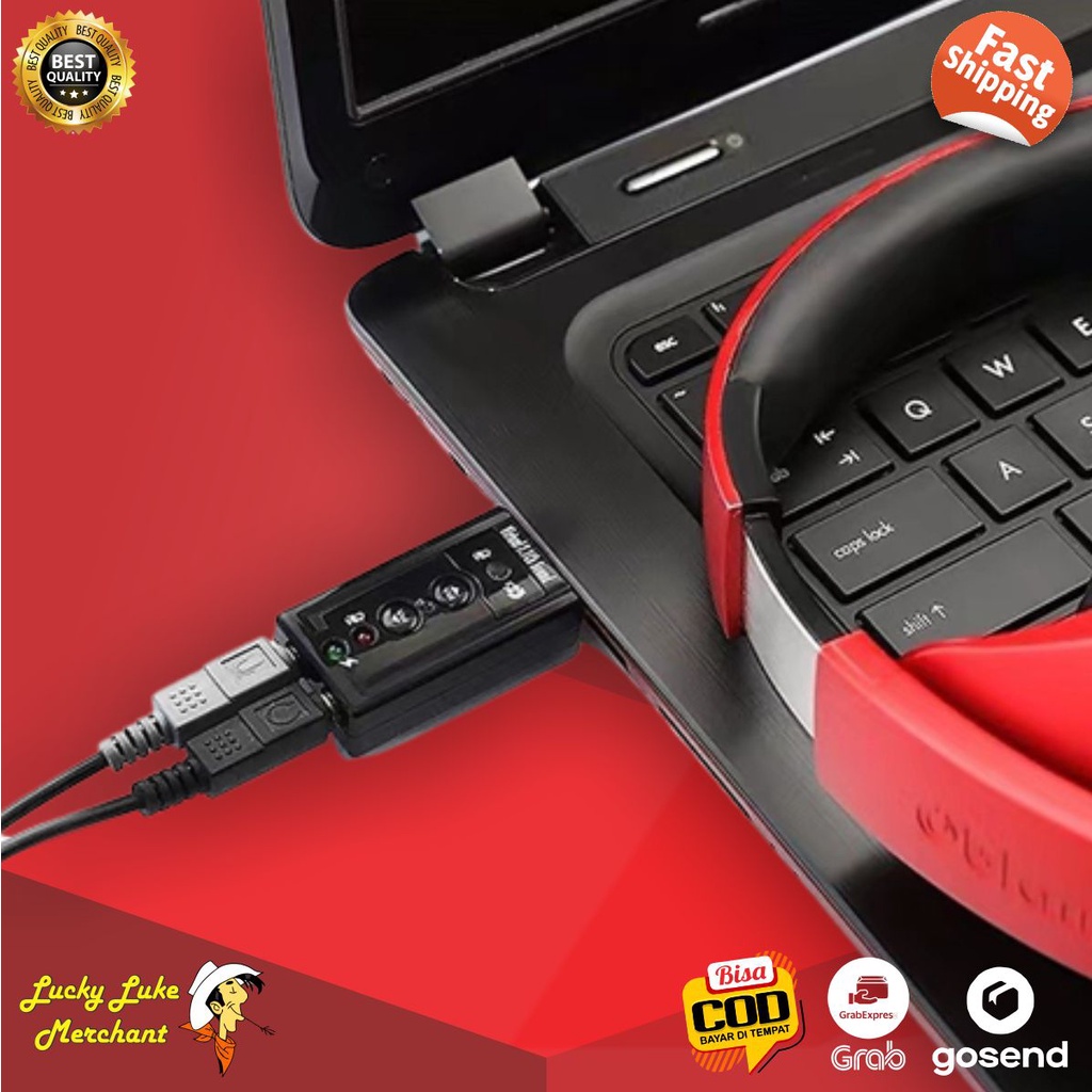 Jual PC Desktop Komputer Laptop Sound Card USB Soundcard 7.1 Channel ...