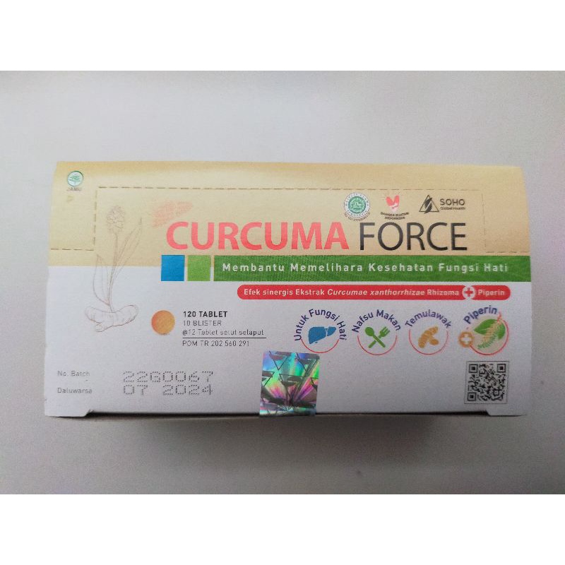 Jual Curcuma Force Box Isi 120 Tablet | Shopee Indonesia