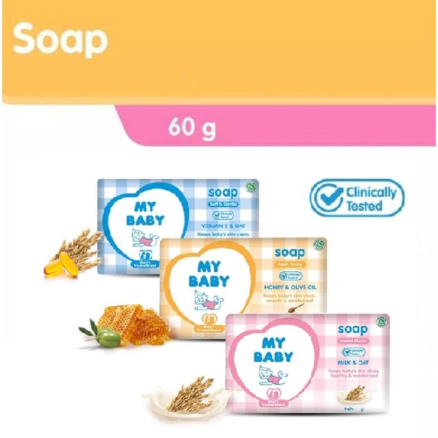 Jual My Baby Soap 60g - Sabun Batang Bayi | Shopee Indonesia