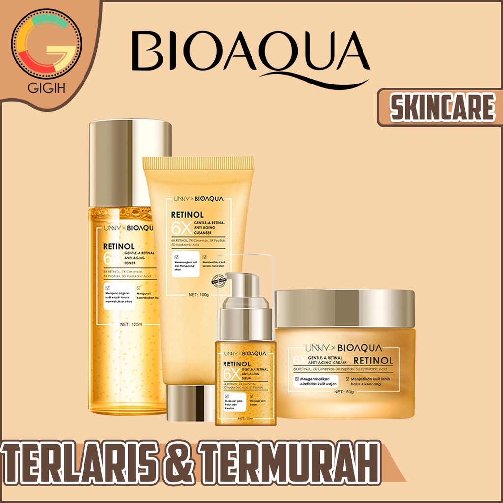 Jual BIOAQUA 6X GENTLE RETINOL ANTI AGING SKINCARE ALL VARIAN | Shopee ...