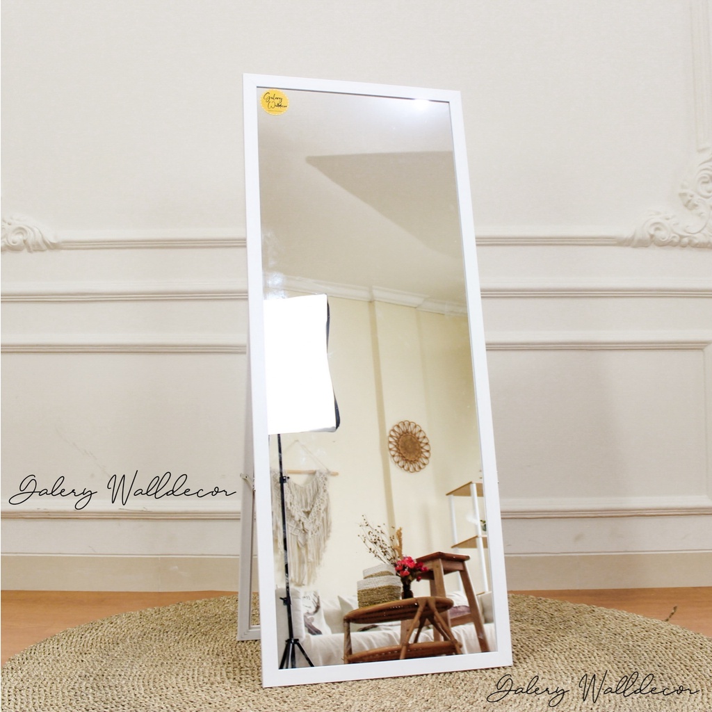Jual Standing Mirror Full Body Cermin Berdiri Aesthetic 50 cm x 127 cm | Shopee Indonesia