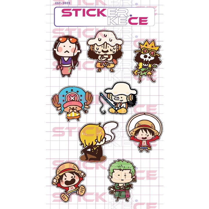 Harga sticker chibi one piece Terbaru Okt 2024 |BigGo Indonesia