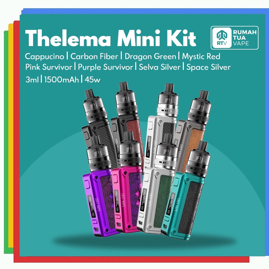 Jual THELEMA MINI 45W 1500MAH POD KIT BY LOSTVAPE | Shopee Indonesia