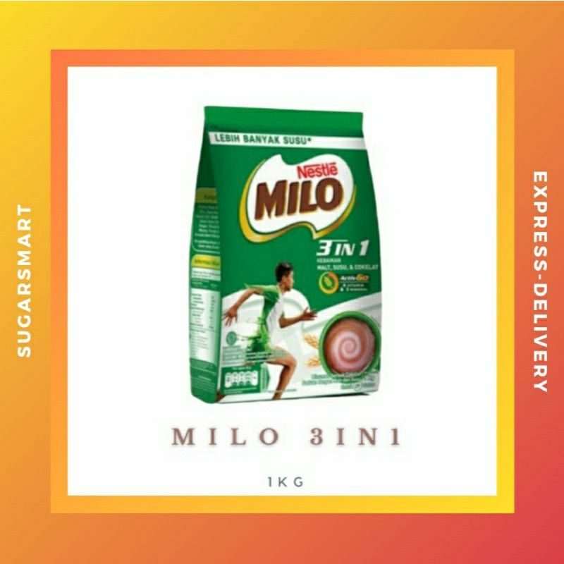Jual Milo Malaysia 1kg / Milo 3in1 1kg Indo | Shopee Indonesia