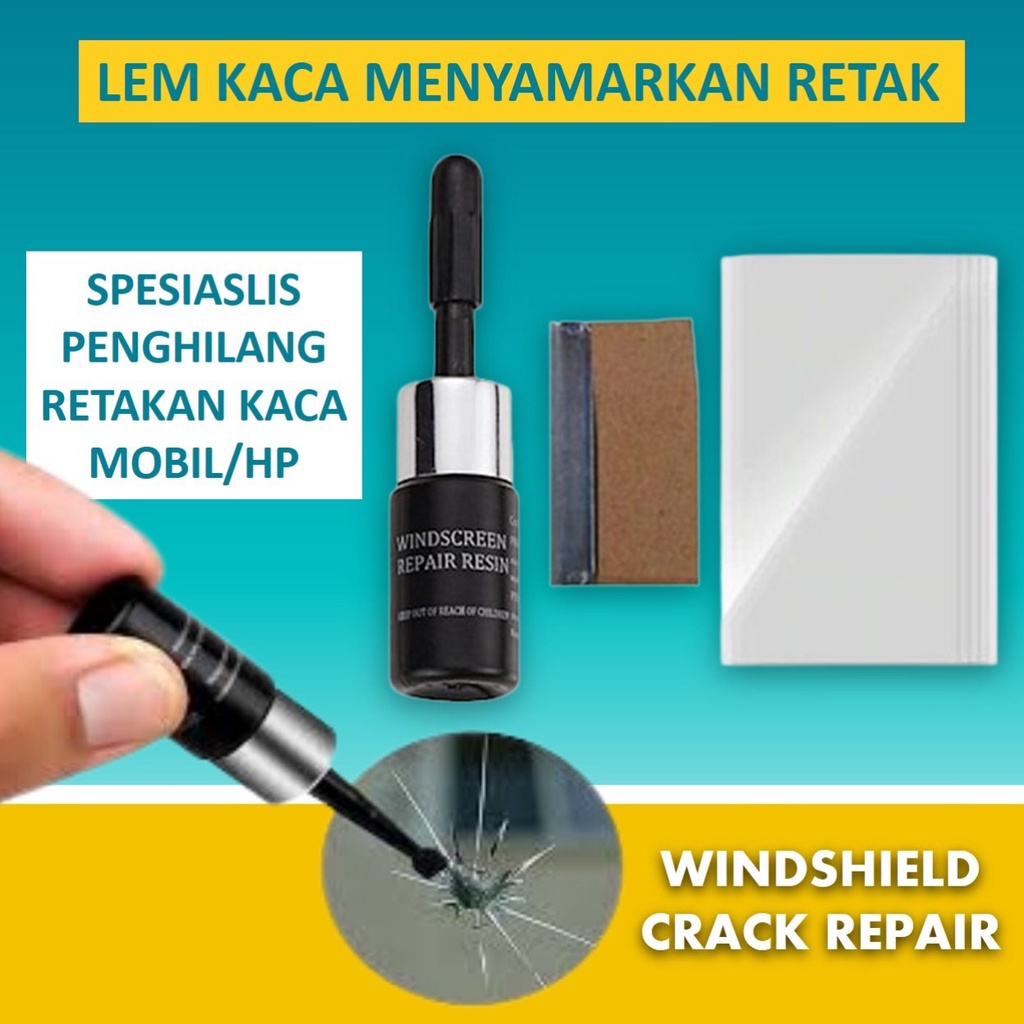 Jual Lem Kaca Retak Mobil Layar Hp Serbaguna Windshield Crack Glass Repair Original | Shopee ...