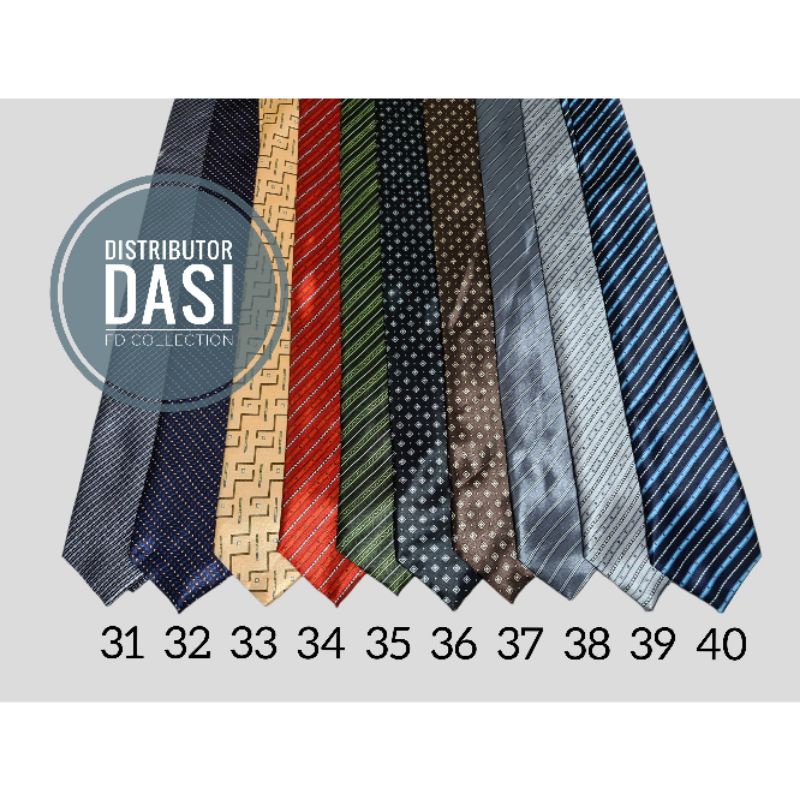 Jual Dasi Pria Import Dasi Seragam Dasi Kantor Ukuran Medium 3 Inchi ...