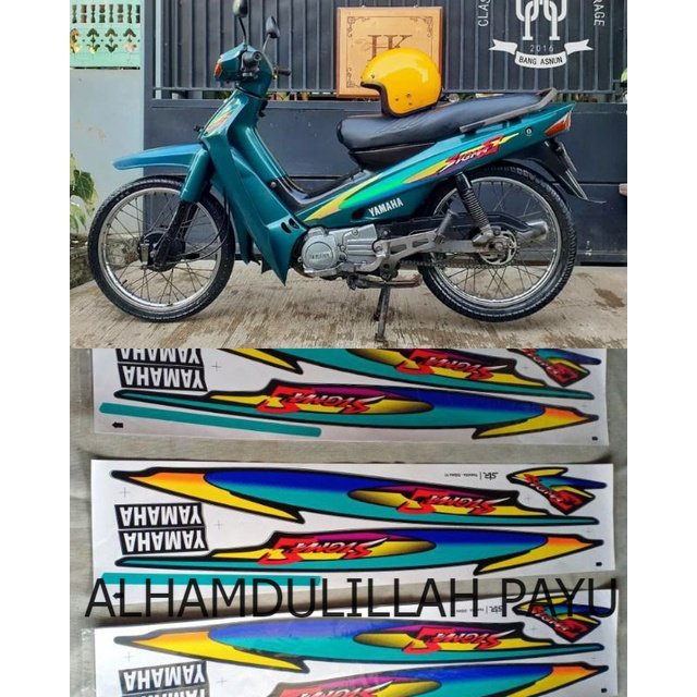 Jual STIKER STRIPING YAMAHA SIGMA HIJAU LIS STANDAR ORI POLET BODY ...