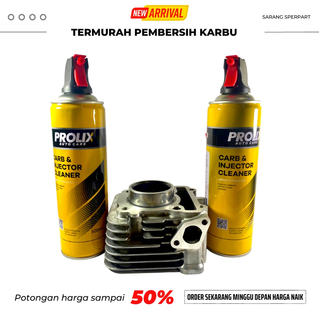 Jual (PROLIX 500 ML) carburator cleaner & injection cleaner / cairan ...