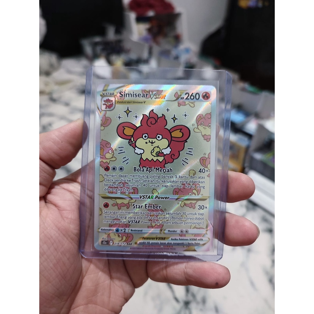 Jual Kartu Pokemon TCG Simisear VStar SAR Special Art Rare s12a VStar ...