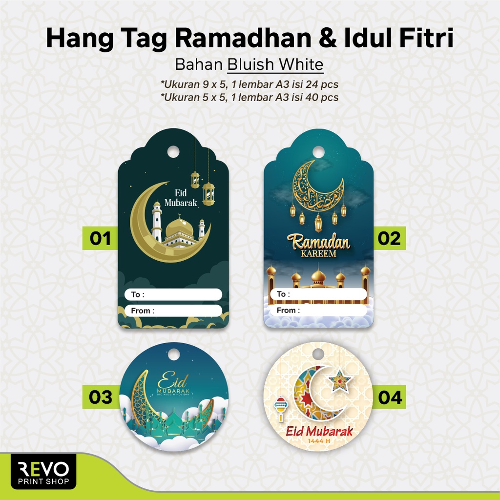 Jual Hang Tag Lebaran Idul Fitri / Hang Tag Ramadhan / label Tag ...