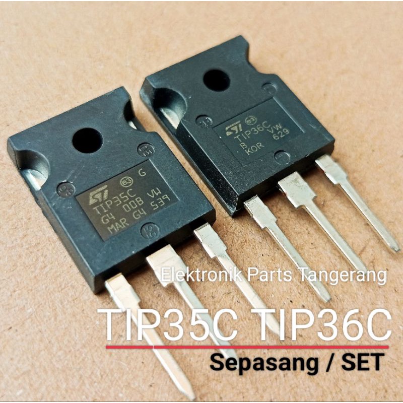 Jual (SATU SET) TIP35C TIP36C TRANSISTOR TIP 35C TIP 36C RRT II CHINA TRANSISTOR TIP35C ...