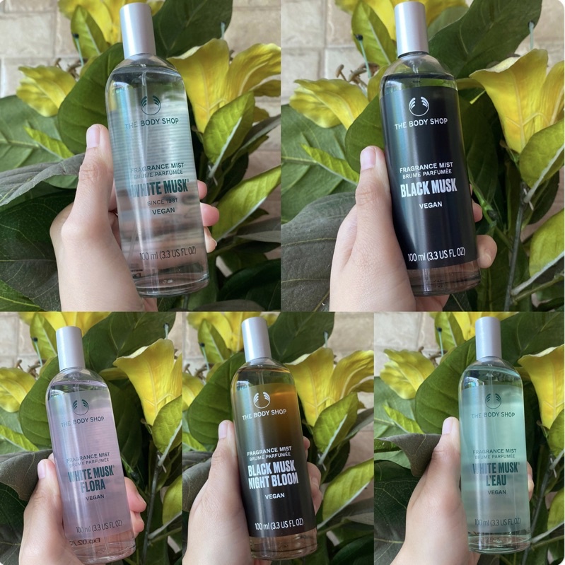 Jual BODY MIST WHITE MUSK / BLACK MUSK VEGAN 100ml THE BODY SHOP | Shopee Indonesia