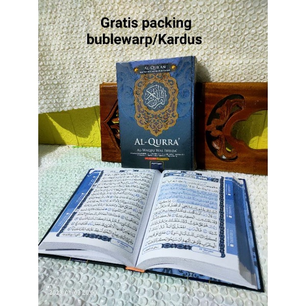 Jual Al Quran Rasm Utsmani 15 Baris Tanpa Garis Ukuran A5 Ayat Pojok Al Qurra' Dengan Metode ...