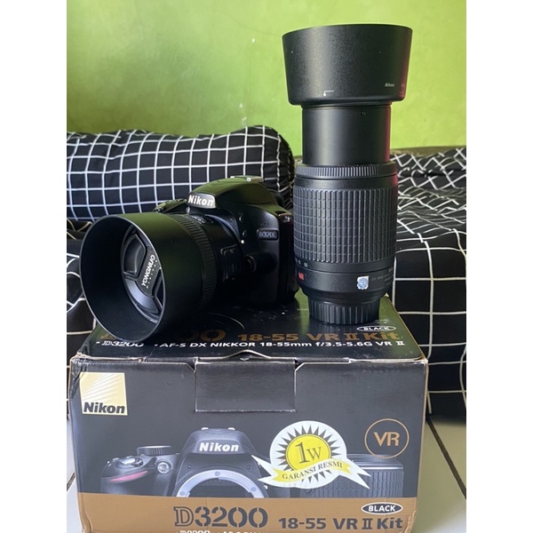 Jual NIKON D3200 KOMPLIT 2 LENSA SIAP PAKE 24MP | Shopee Indonesia