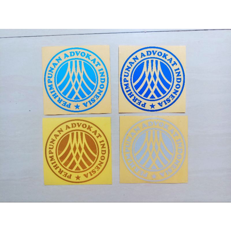 Jual Stiker Peradi Advokat Bulat Logo Baru Warna Reflective Nyala ...