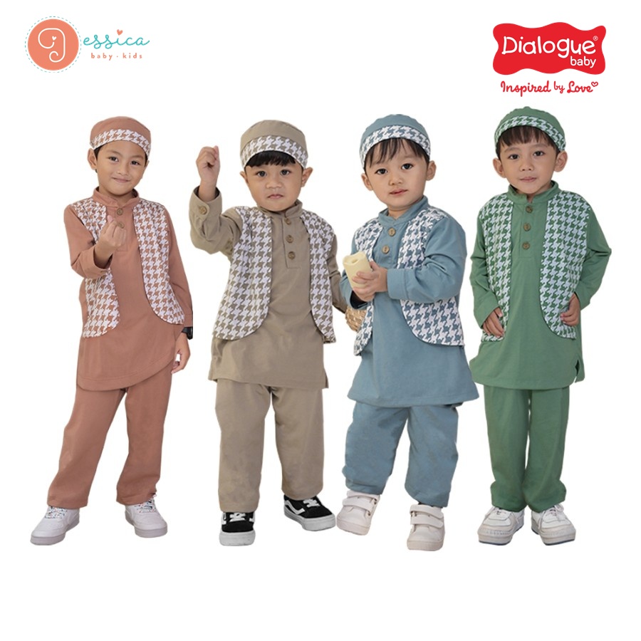 Jual Dialogue Baby Koko Peci Vest Set Rayyanda | Shopee Indonesia