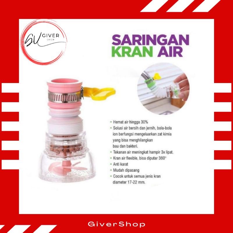 Jual Sambungan Kran Air Flexible Penyaring Air Keran Faucet Filter Kran ...