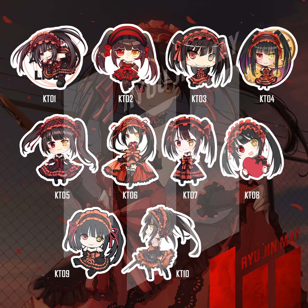 Jual Sticker Anime - Date A Live - Kurumi Tokisaki | Shopee Indonesia