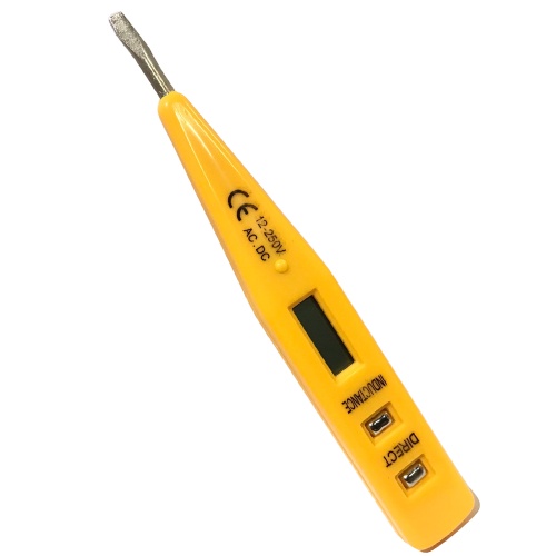 Jual Tespen Digital 12-250V AC DC 13 cm Tespen Listrik Cek Kabel Putus ...