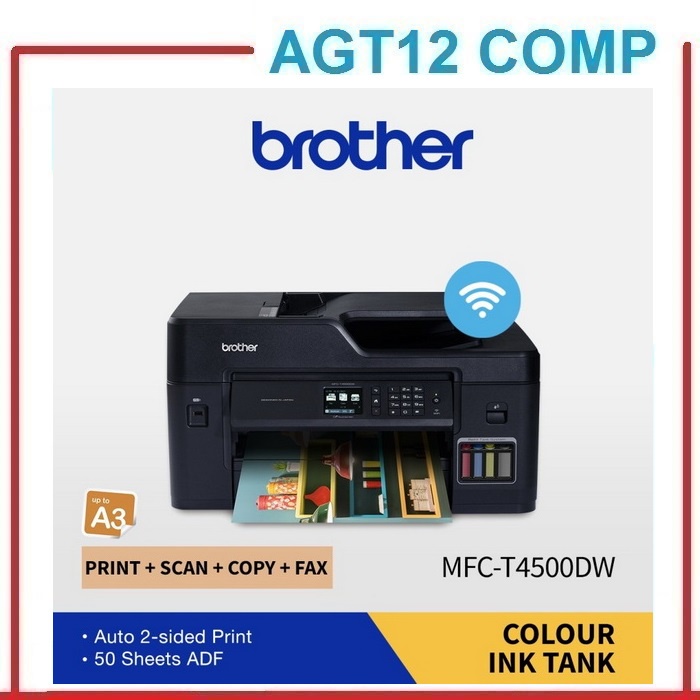Jual Brother MFC-T4500DW Duplex Wireless Printer Inkjet A3 MFCT4500DW ...