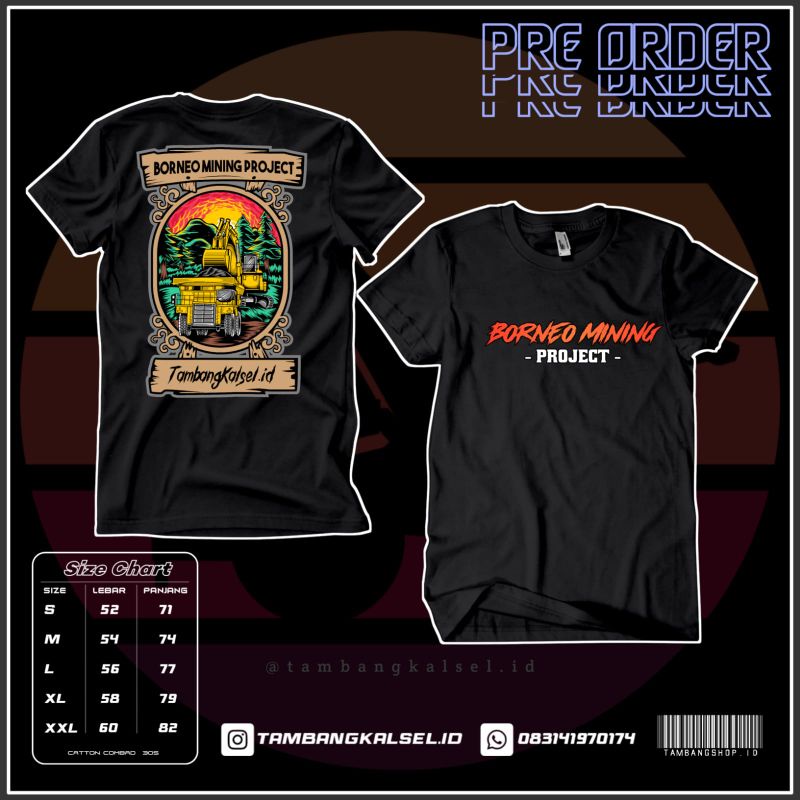 Jual Baju borneo mining (KAOS TAMBANG) | Shopee Indonesia